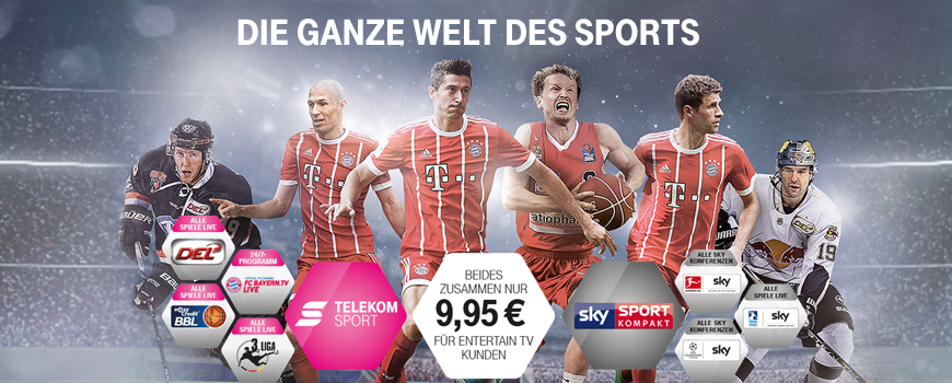 Telekom Sport mit Sky Sport Kompakt - Telekom Profis