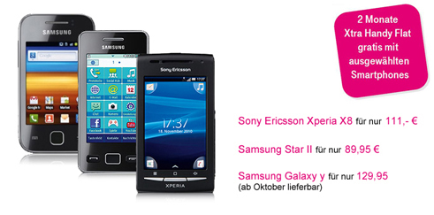 NEU! Drei neue Smartphone Xtra Pacs in Kombination mit der Xtra Handy ...