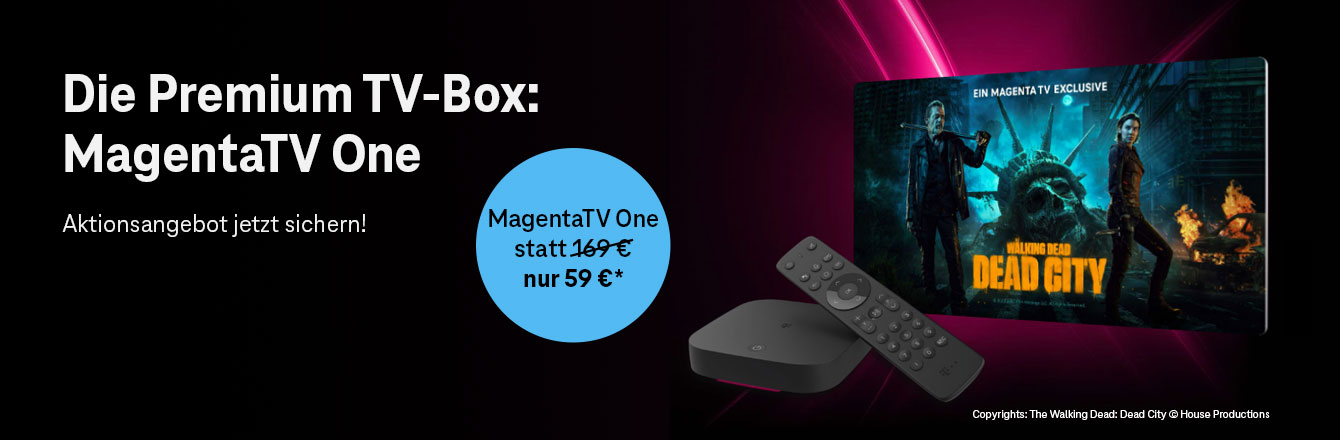 MagentaTV One für 59 € statt 169 € nur bis 08.02. - Telekom Profis