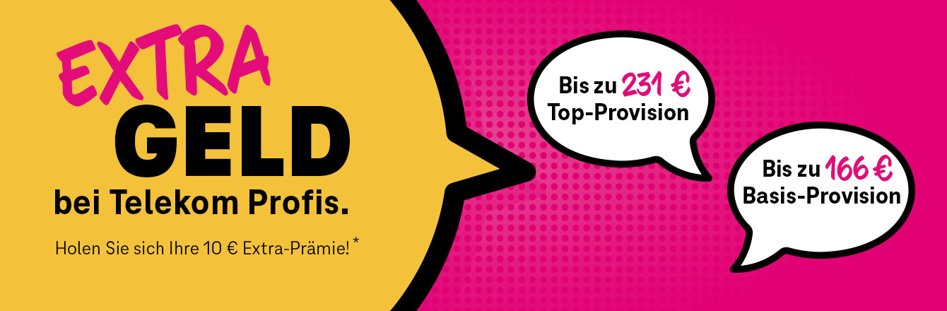 Extrageld bei Telekom Profis: Holen Sie sich Ihre 10 € Extra-Prämie ...