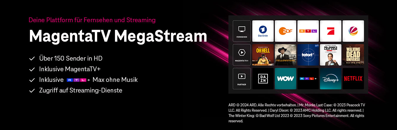 Verlängert: 6 Monate MagentaZuhause mit MagentaTV für 19,95 € - Telekom Profis