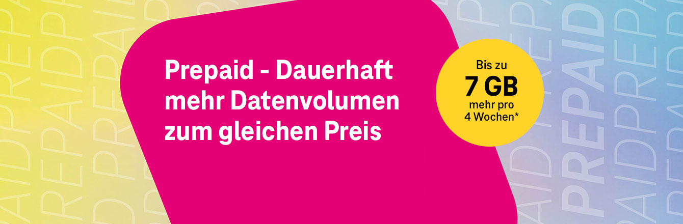 Dauerhaft mehr Datenvolumen bei den MagentaMobil Prepaid-Tarifen ...