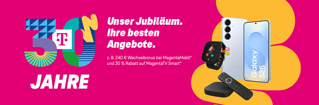 30 Jahre Telekom: Aktionen zum Jubiläum - Telekom Profis