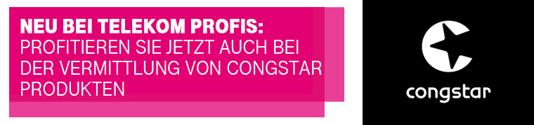 congstar ist jetzt bei Telekom Profis - Telekom Profis